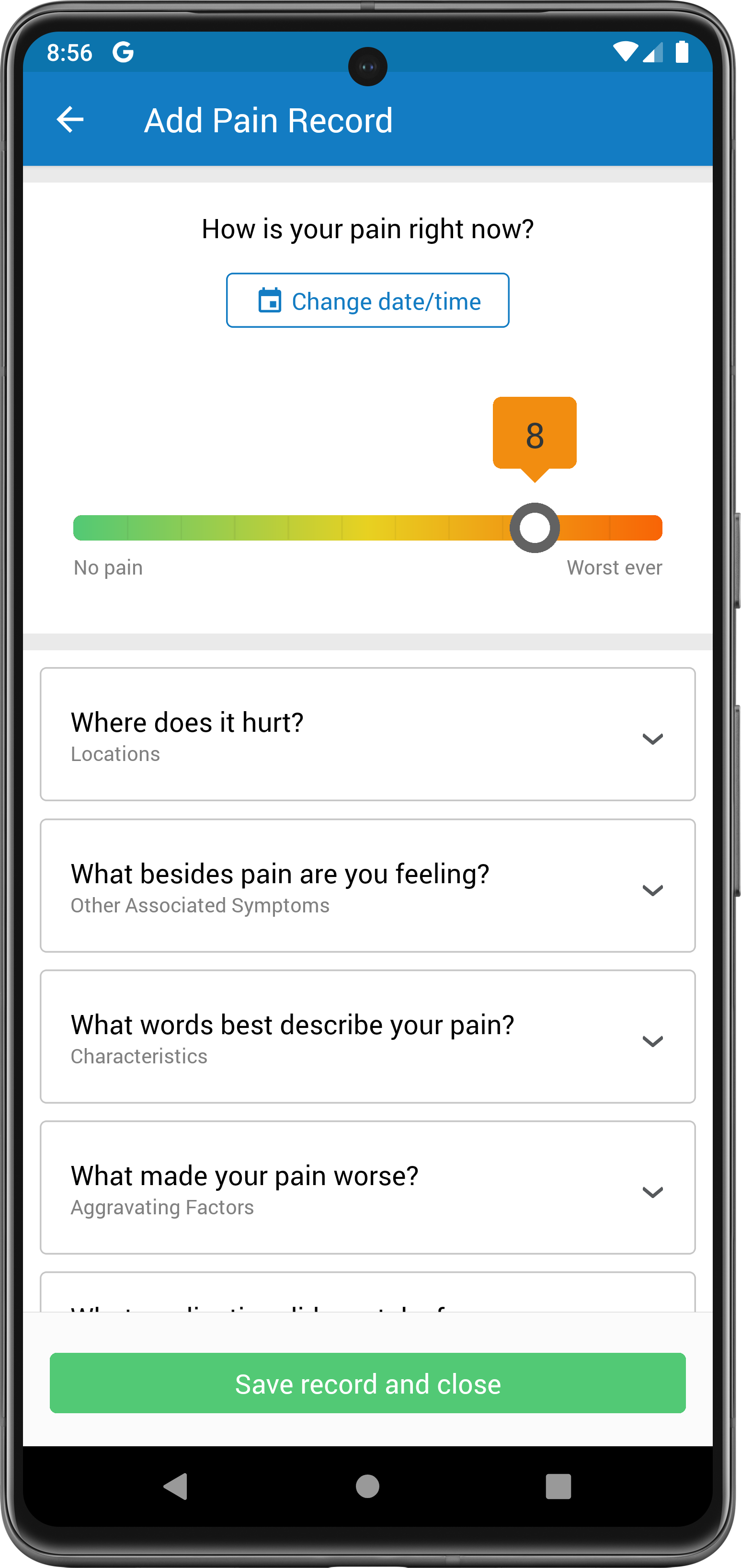 Manage My Pain: Track, analyze, and monitor your pain